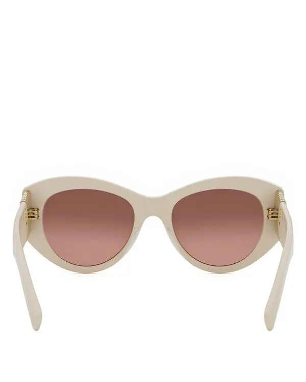 BVLGARI Tubogas Oval Sunglasses, 52mm