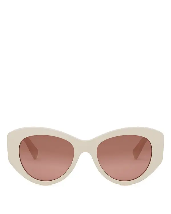 BVLGARI Tubogas Oval Sunglasses, 52mm