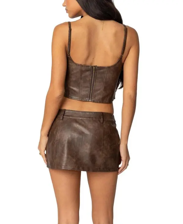 EDIKTED Scout Zip Up Corset