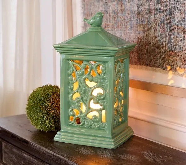 VALERIE PARR HILL As Is 14.5' Indoor/outdoor Flickering Flame Lantern-valerie - One-color