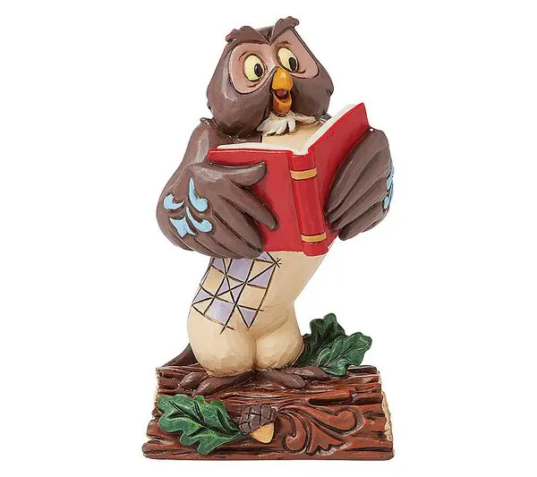 JIM SHORE Disney Traditions Owl Winnie The Pooh Mini Figurine - One-color