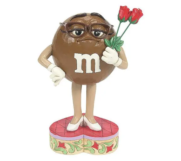 JIM SHORE Heartwood Creek M&m's Brown Character Figurine 7'h - One-color