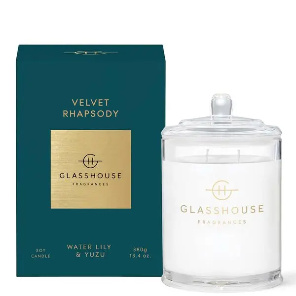GLASSHOUSE FRAGRANCES Velvet Rhapsody 13.4 Oz. Triple Scented Candle - One-color