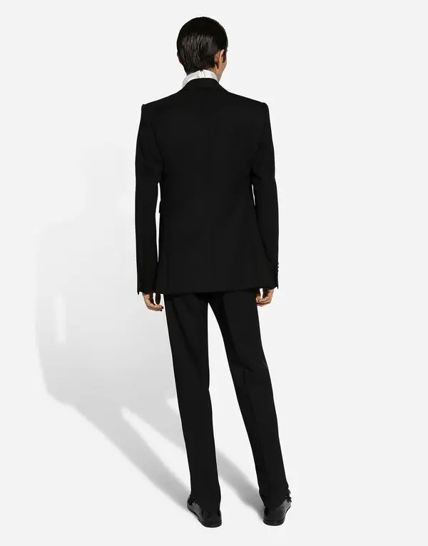 Dolce & Gabbana Loose Silk Turtleneck With Shirt Cuffs
