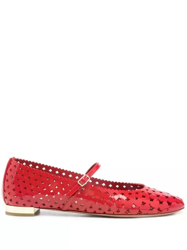 AQUAZZURA Amourose Ballet Flats - Red