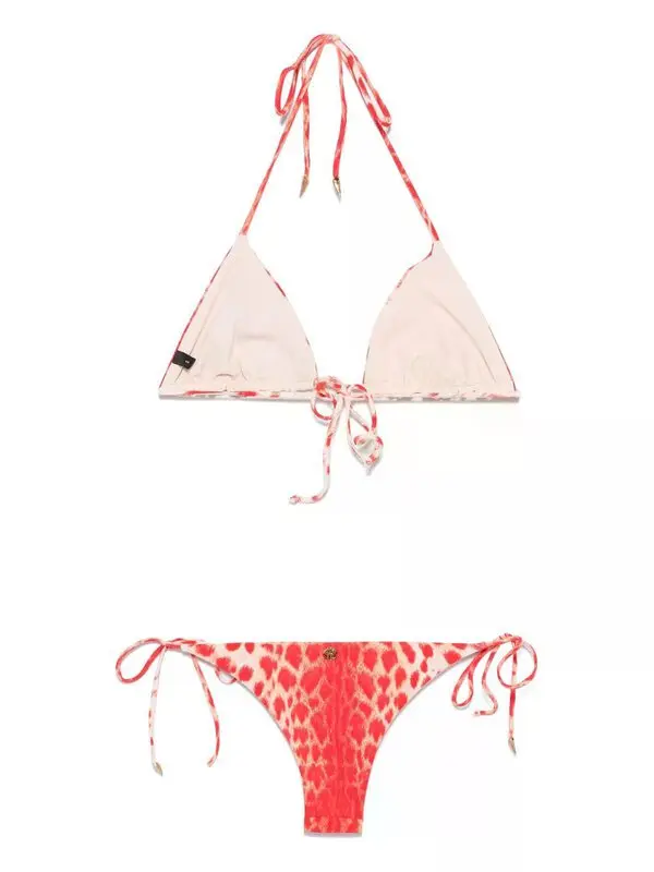 Roberto Cavalli Jaguar Skin-print Bikini
