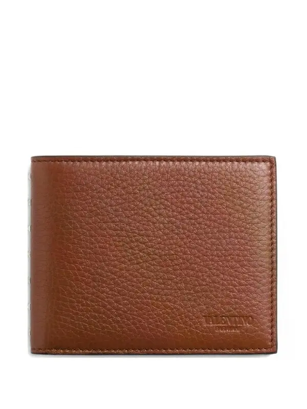 Valentino Garavani Rockstud Leather Wallet - Brown