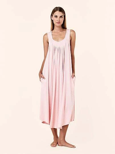 Victoria's Secret Papinelle Kate Modal Soft Pleat Nightie - Pink