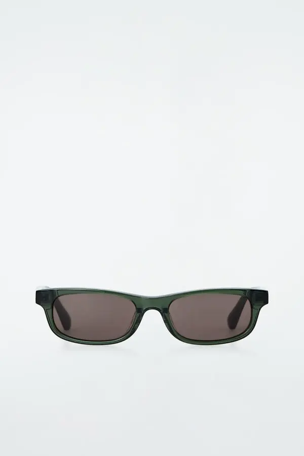 Cos Scope Rectangle Sunglasses - Green