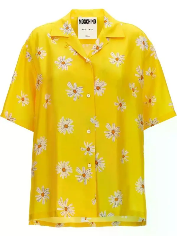 Moschino Margherite-print Shirt - Yellow