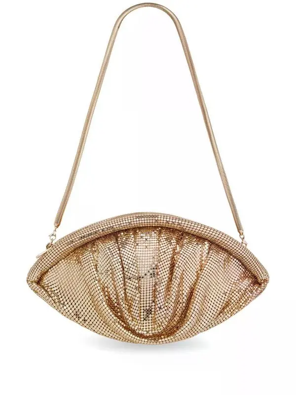 Rabanne Mesh Evening Clutch - Gold