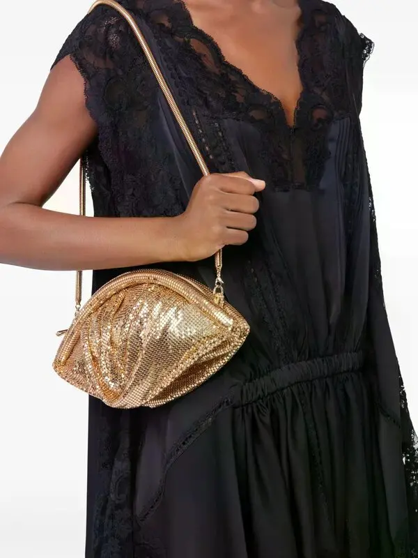 Rabanne Mesh Evening Clutch - Gold