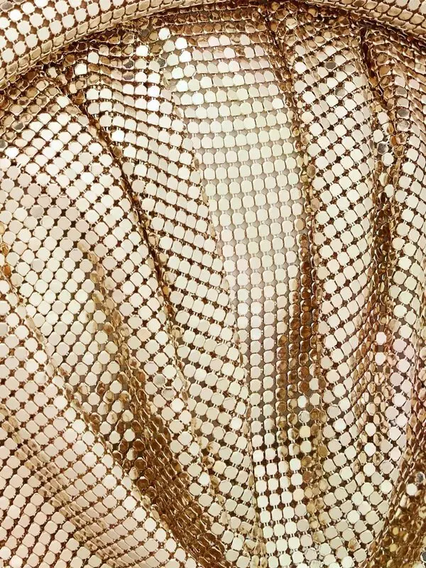 Rabanne Mesh Evening Clutch - Gold