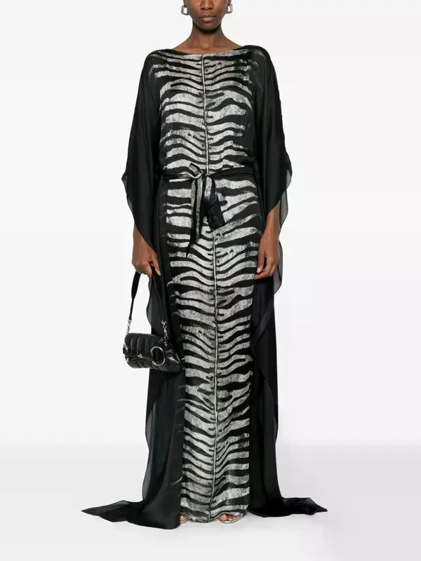 Roberto Cavalli Zebra-print Maxi Dress