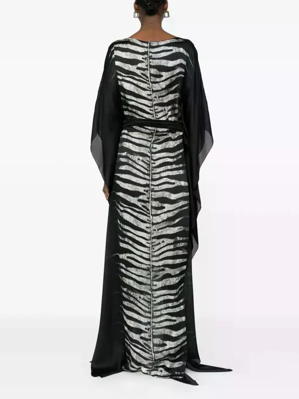 Roberto Cavalli Zebra-print Maxi Dress