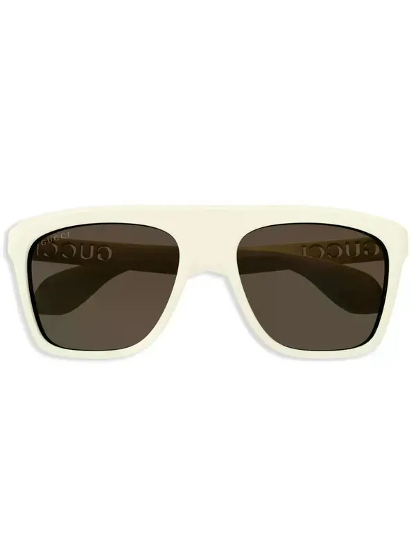 Gucci Pilot-frame Sunglasses - White