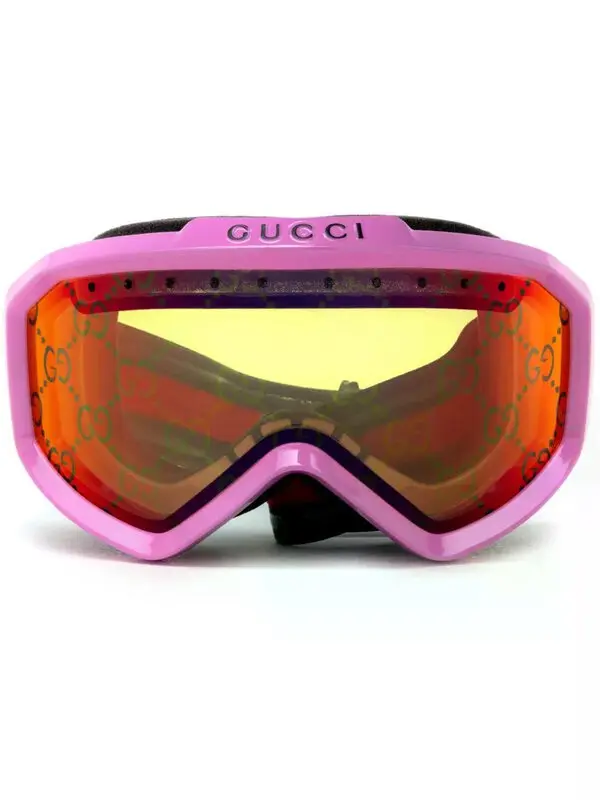 Gucci Shield-frame Ski Goggles - Pink