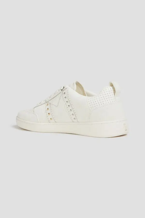 Maje Studded Suede Sneakers