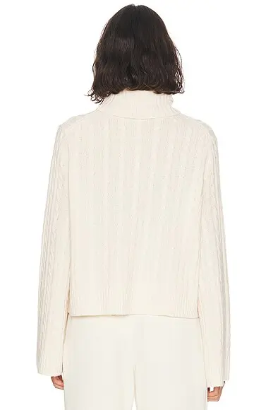 Jenni Kayne Cable Knit Turtleneck Sweater