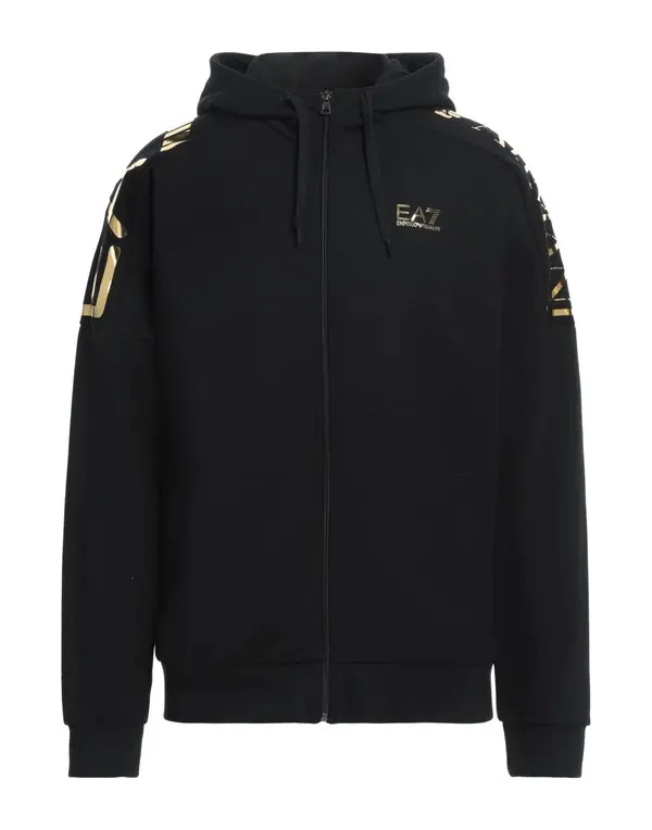 EA7 Cotton-polyester Blend Sweatshirt - Black