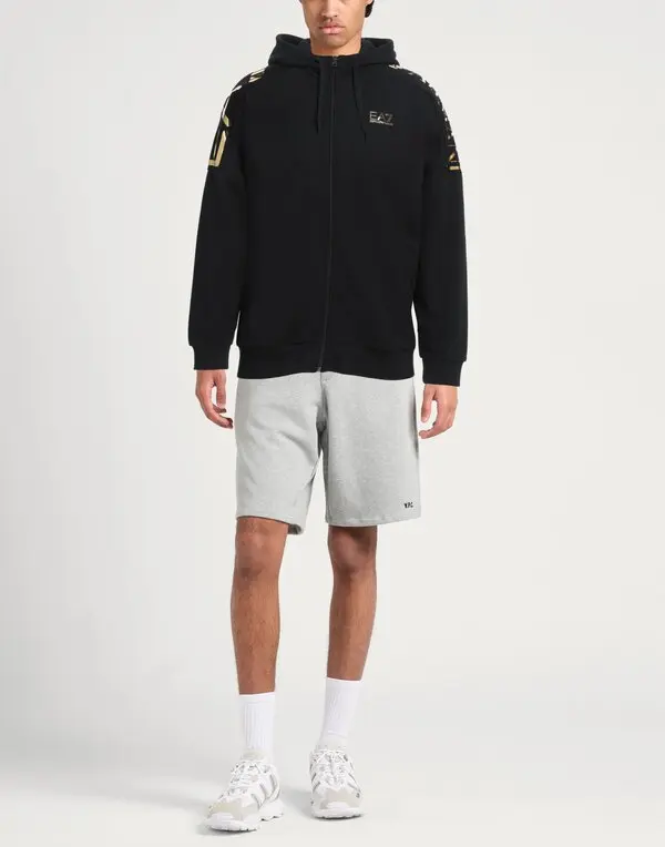 EA7 Cotton-polyester Blend Sweatshirt - Black