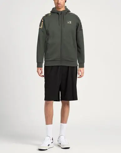 EA7 Cotton & Polyester Hooded Sweatshirt
