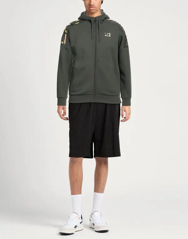 EA7 Cotton & Polyester Hooded Sweatshirt
