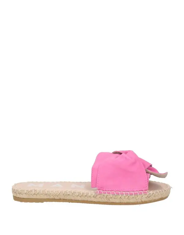 Manebí Leather Espadrille Sandals - Pink