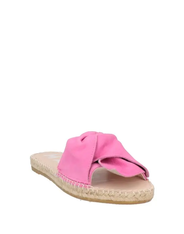 Manebí Leather Espadrille Sandals - Pink