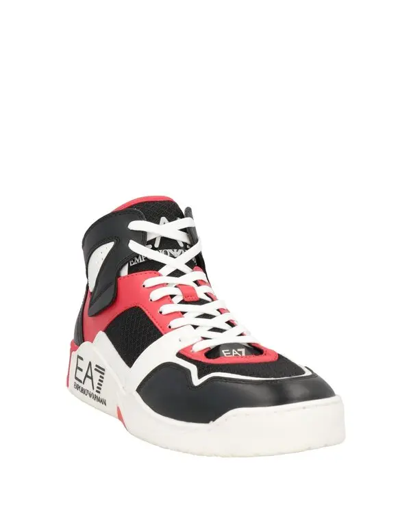 EA7 High-top Textile Fiber Sneakers