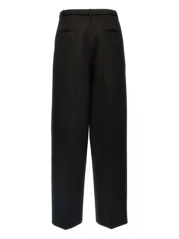 JIL SANDER Wool Trousers - Black