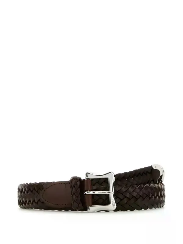 J & M DAVIDSON Braided Belt - Brown