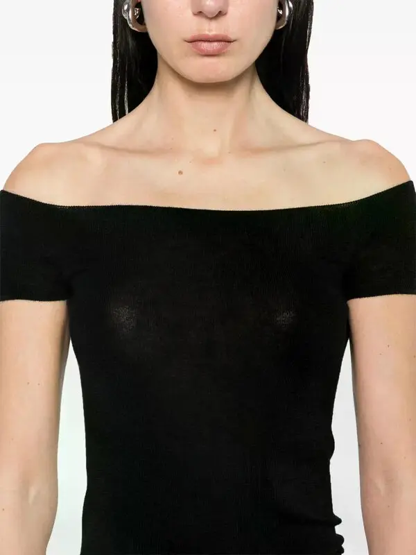 Eric Bompard Bardot-neckline Top