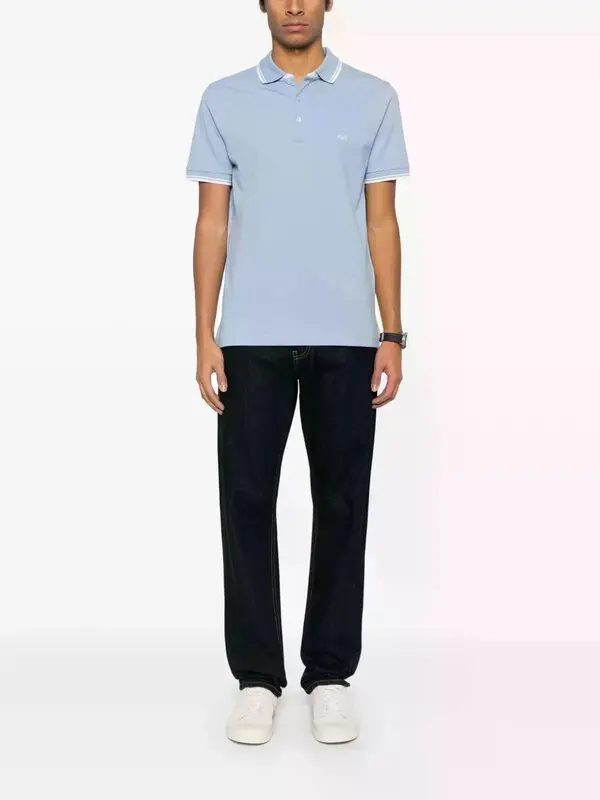 FAY Logo-embroidered Polo Shirt - Blue