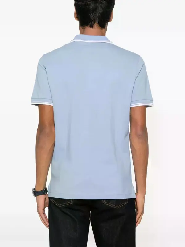 FAY Logo-embroidered Polo Shirt - Blue