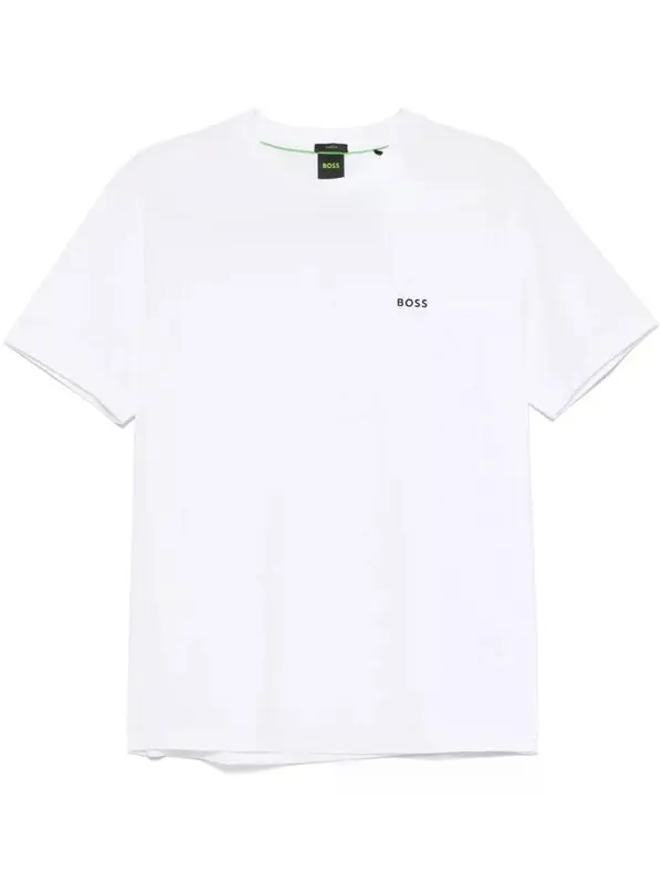BOSS Logo-tape T-shirt - White
