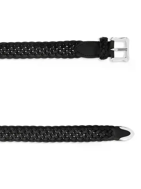 J＆M DAVIDSON BRAIDED BELT Designer Black Braided Belt | J&M Davidson