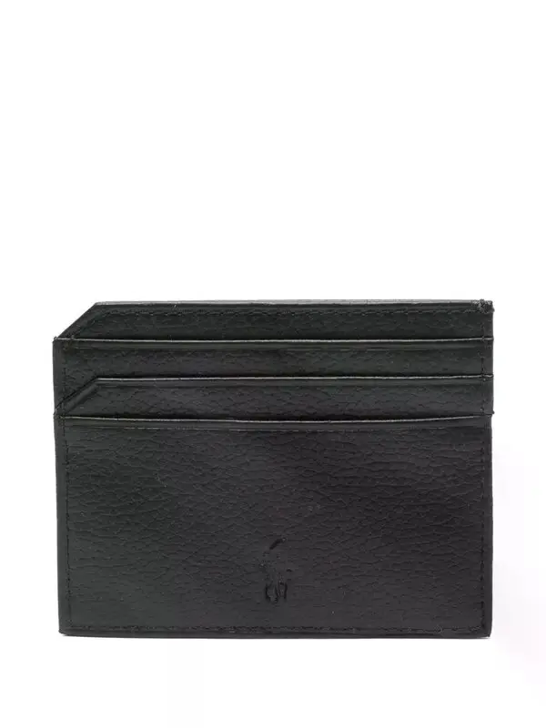 Polo Ralph Lauren Grained Leather Card Holder - Black