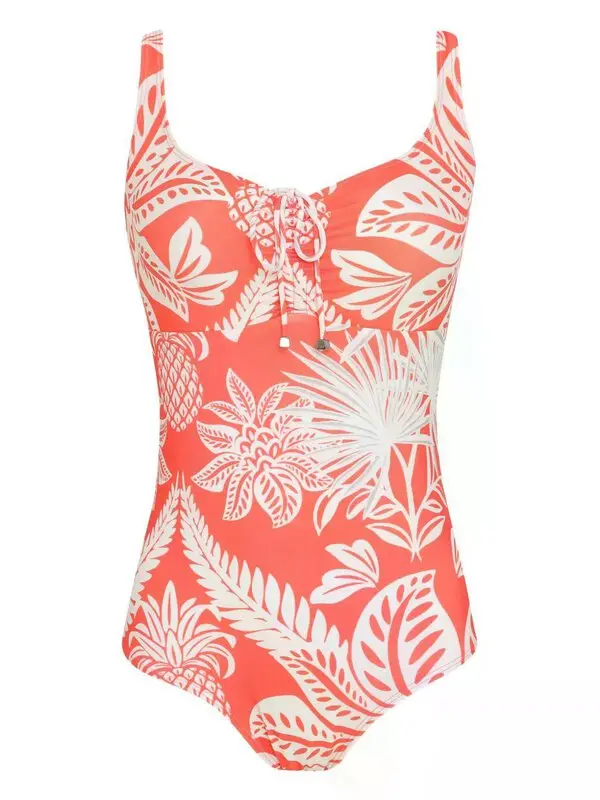 LYGIA & NANNY Rosa Printed One-piece Swimsuit - Orange