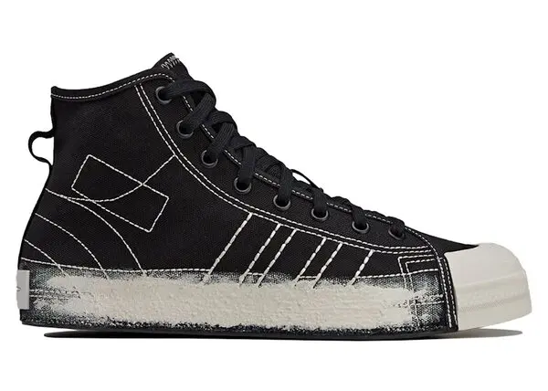 Adidas Y-3 Nizza Hi High-top Sneakers - Black/talc