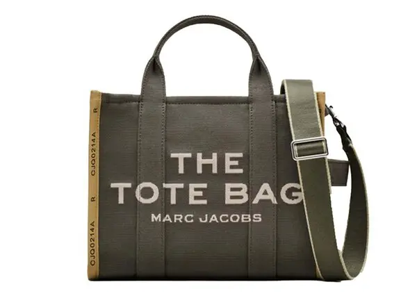 Marc Jacobs The Jacquard Medium Tote Bag - Bronze Green