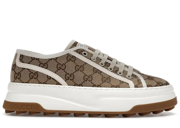 Gucci Gg Interlocking Sneakers - Beige/ebony