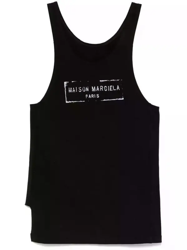 MAISON MARGIELA Printed Tank Top - Black