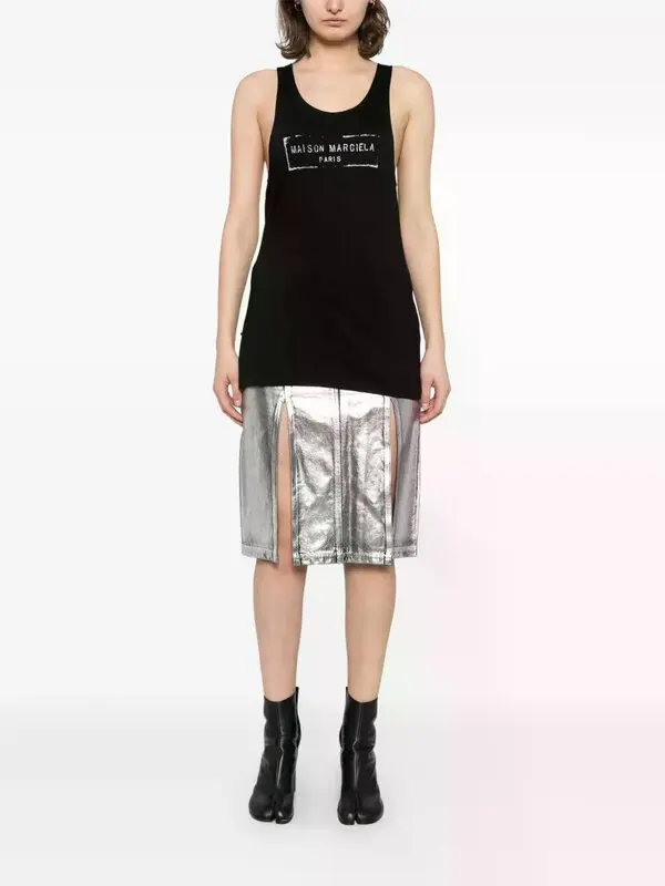 MAISON MARGIELA Printed Tank Top - Black