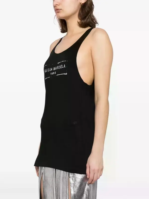 MAISON MARGIELA Printed Tank Top - Black