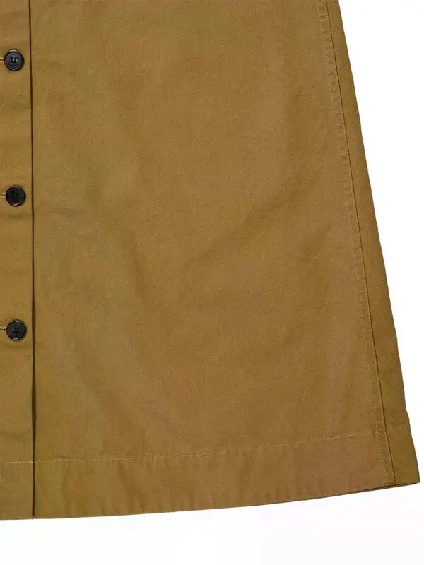 Saint Laurent Front-pocket Buttoned Skirt - Brown