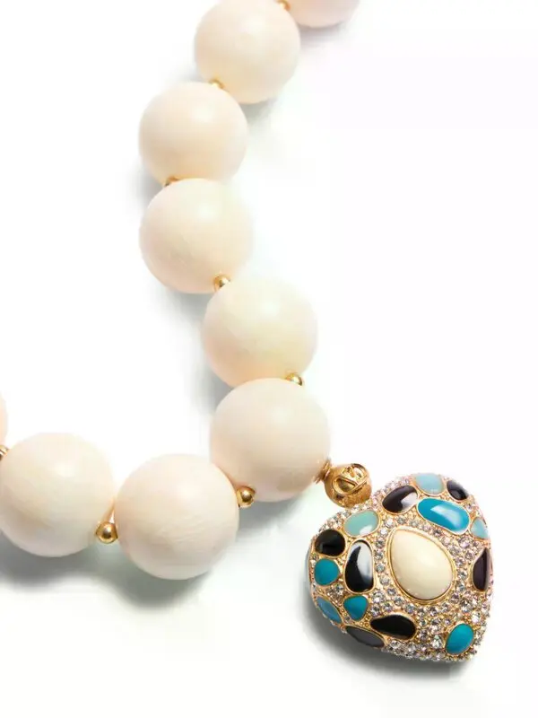 Valentino Garavani Coeur Royal Necklace - White