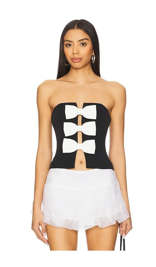Majorelle Kora Bustier Top - Black