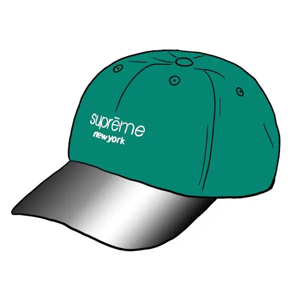 Supreme Acrylic Visor 6-panel Cap - Green