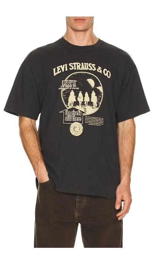 LEVI'S Fit Graphic Tee In Grey